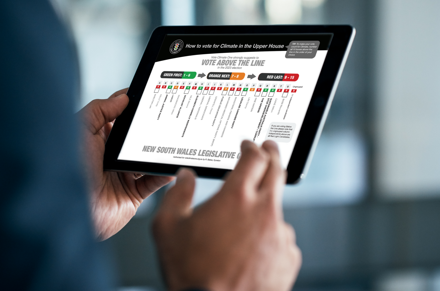 Voting Guides - NSW - Vote Climate One